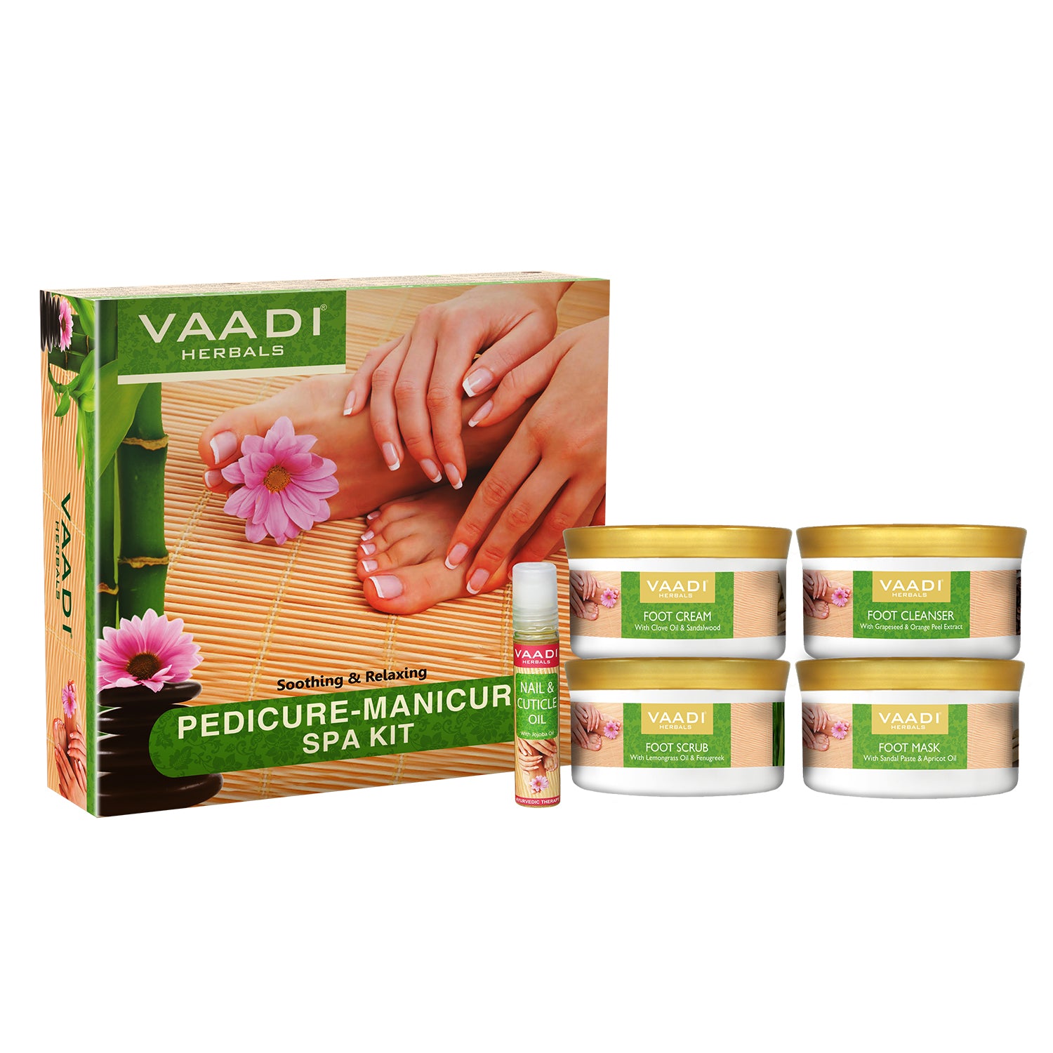Pedicure Manicure Spa Kit - Soothing & Refreshing (640 gms) – Vaadi ...